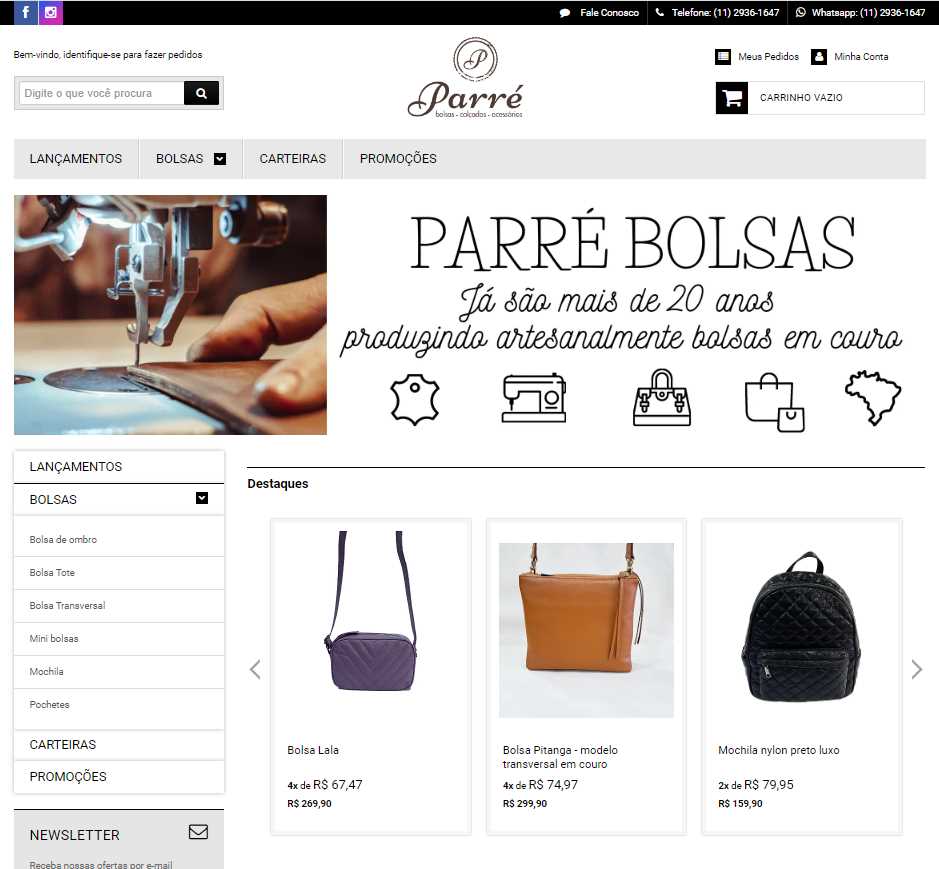 PARRÉ BOLSAS no Itaim Bibi - Itaim Bibi, O seu guia de loja ...